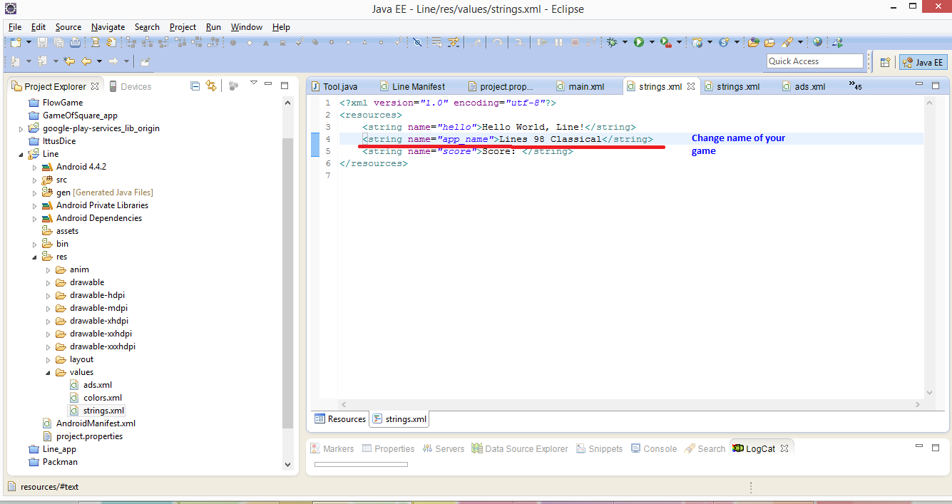 Lines 98 Clasiscal Game Documentation