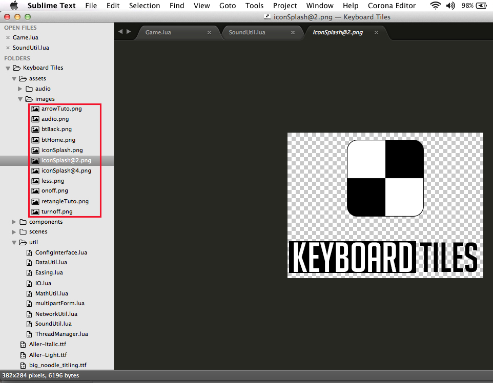 Keyboard Tiles Documentation Template