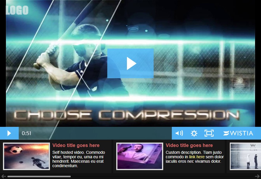 Responsive Video Player HTML5 Youtube Vimeo