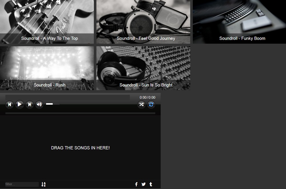 Audio Player with Playlist