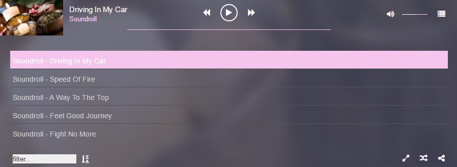 Audio Player with Playlist